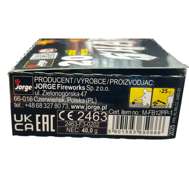 Petardy Hukowe SHARK 2G FP6 - 20 sztuk JORGE SklepZpetardami.pl