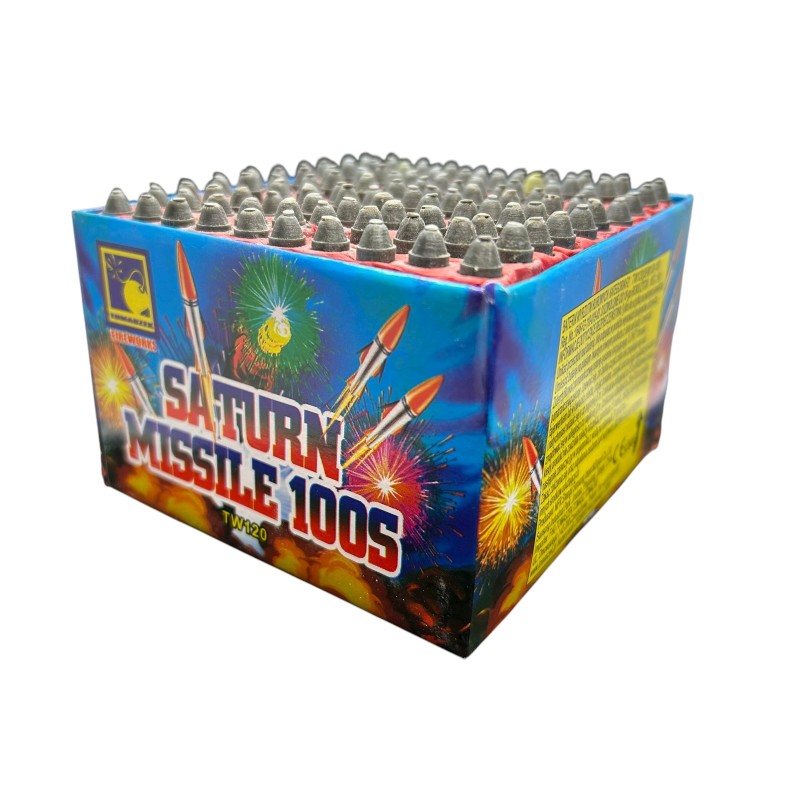 TW120 Wyrzutnia Fajerwerków SATURN MISSILE KATIUSZE - 100 strzałów 7mm